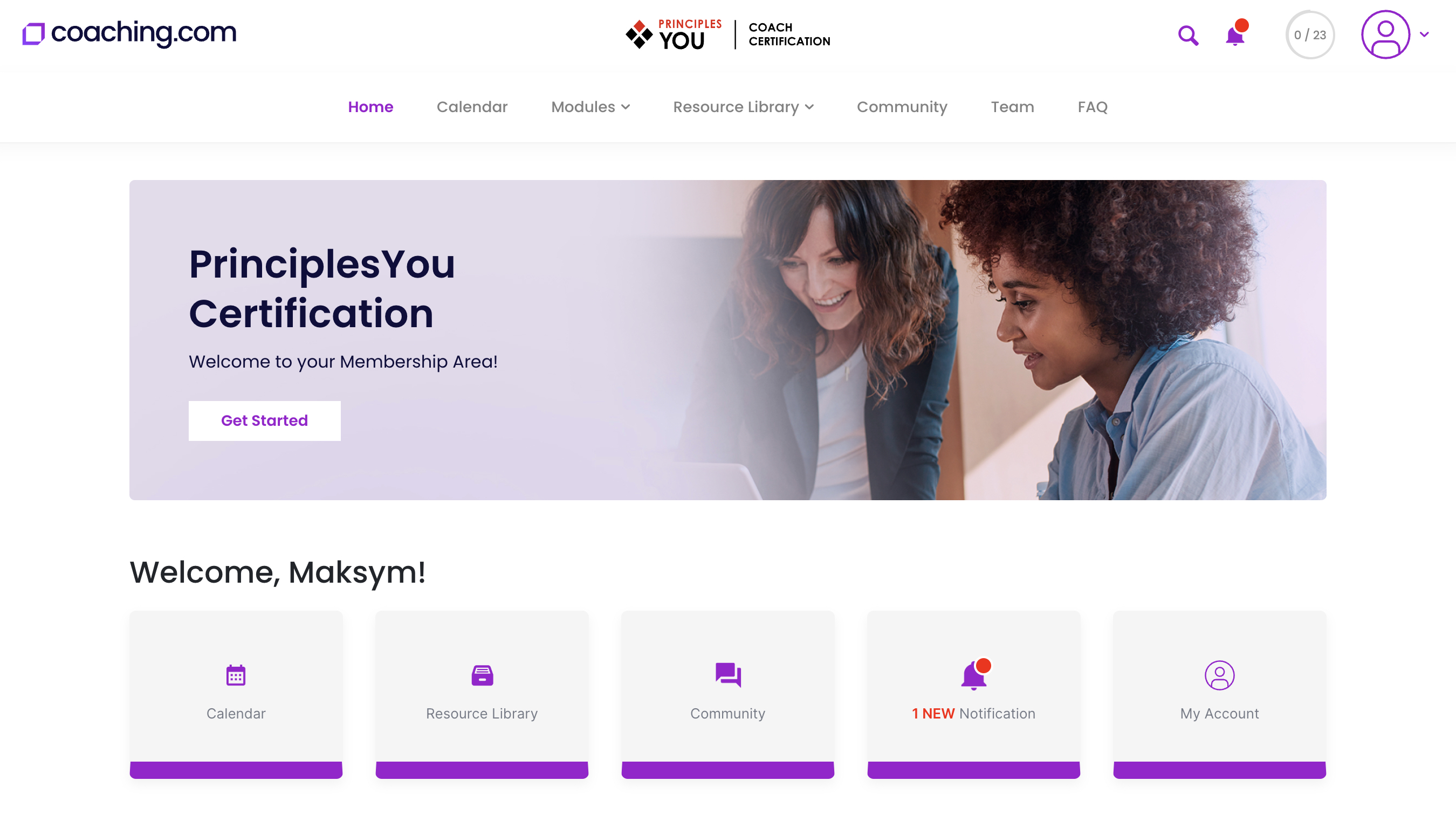 Login - PrinciplesYou Membership Area